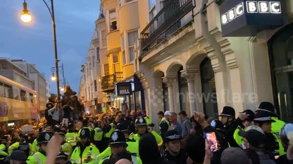 The City of Brighton protests against the Far Right 7th August 2024 ...