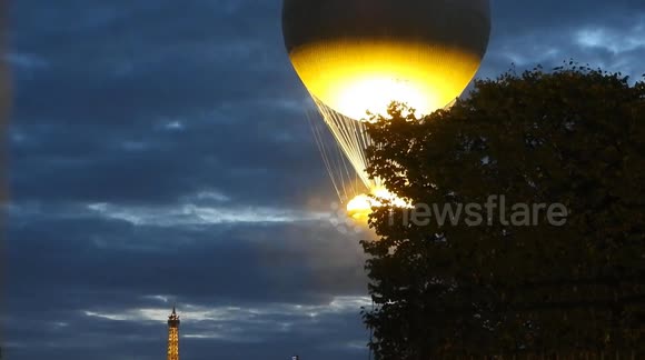 Paris Olympics 2024: The flying cauldron rises in the parisian sky from ...