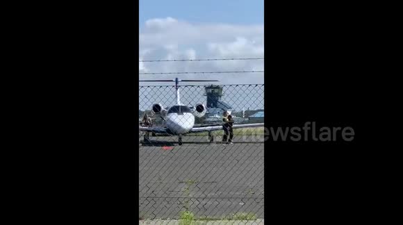 Germany: Last generation supporters have just entered the airport on ...