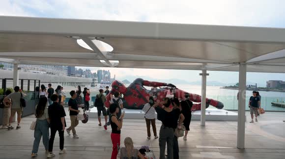 Hong Kong's 8-Meter Deadpool Installation Draws Huge Crowds During ...
