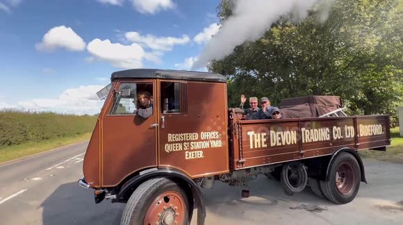 2 steam Lorrie’s/trucks take to the road in Shropshire, lovely to see ...