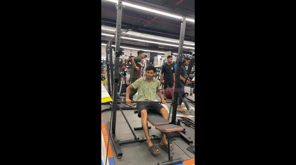 Simple gym visit turns into a funny story when boy loses his balance ...