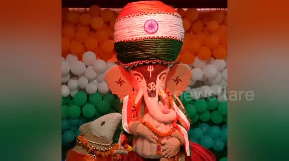 Hindu elephant idol Ganesh receives world's largest turban - Buy, Sell ...