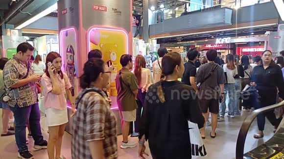Locals queue for Pop Mart dolls on sale in Thailand - Buy, Sell or ...