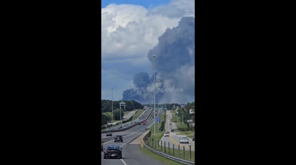 Chemical plant fire creates massive smoke plumes in Rockdale County ...