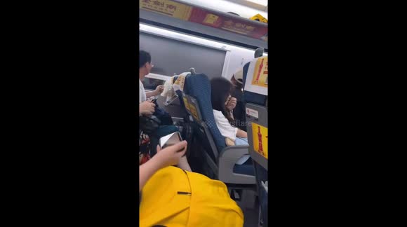 Train passengers fight for window blinds - Buy, Sell or Upload Video ...