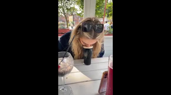 Girl showcases impressive skill by downing an entire pint of Guinness ...