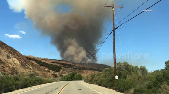 US, Los Angeles: Lake Piru Felicia Fire - Buy, Sell or Upload Video ...