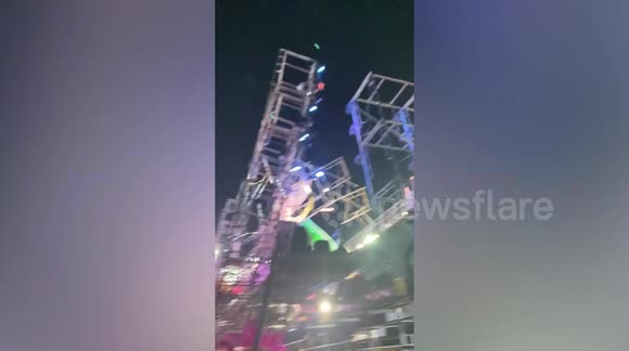Metal frames collapse over concert stage during storm - Buy, Sell or ...