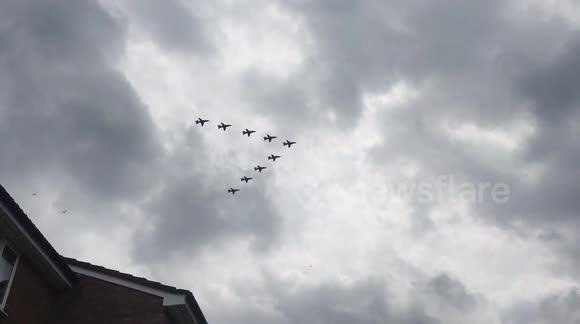 Jets flying over London homes for Queen Elizabeth II 90th birthday ...