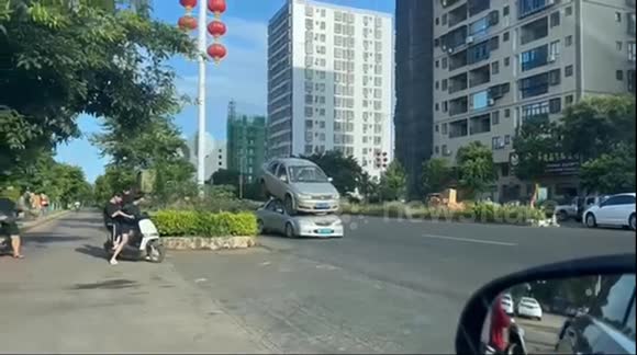China: Two Cars Stack Together - Buy, Sell or Upload Video Content with ...