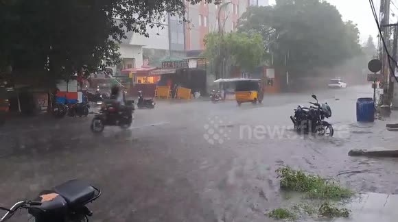 India: Heavy rain causes flooding in Coimbatore - Buy, Sell or Upload ...