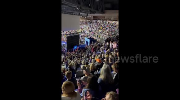 US: Election 2024: Video Of Crowd At Harris Rally In Erie, PA - Buy ...
