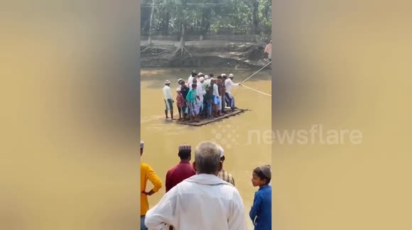 Locals cross river with makeshift raft to attend funeral - Buy, Sell or ...