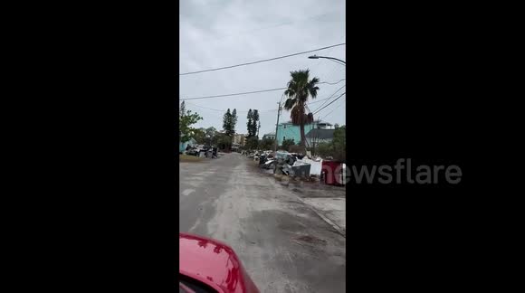 US: Debris in Madeira Beach after hurricanes Helene and Milton - Buy ...