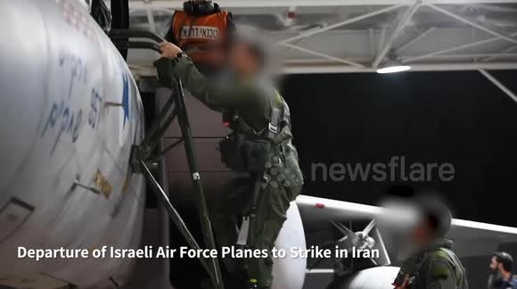 Israel: Israeli Air Force planes departing for the precise strike in ...