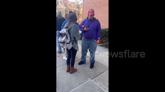 US 2024 Presidential Election – Long Lines Formed For On-Demand Voting ...