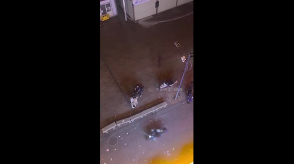 Accidental hero! Scooter rider crashes into rowing men... inadvertently ...