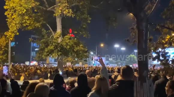 Serbia: Thousands Gather In Anger Over Fatal Roof Collapse At Novi Sad ...