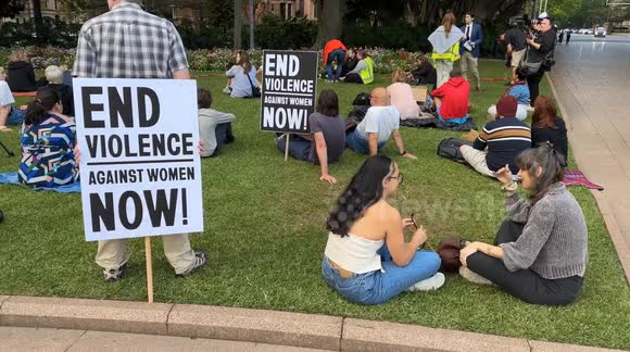 Australia: Protest against domestic violence against women in Sydney ...