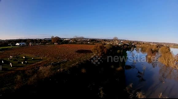 The worst flooding captured by a drone. Landowner says that its the ...