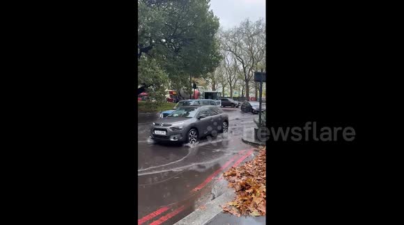 UK: Storm Conall Causes Flooding, Leading To Road Closures And ...