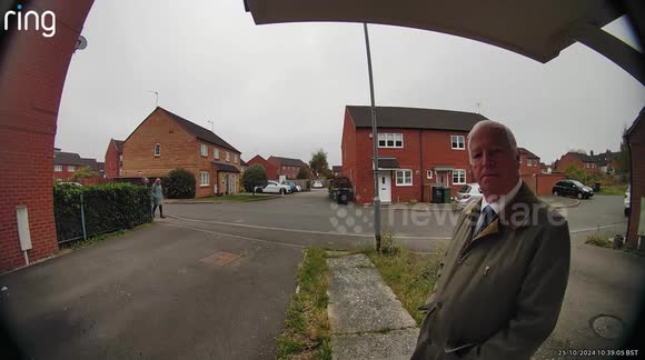 Jehovah's witness interaction captured on door camera in Leicestershire ...