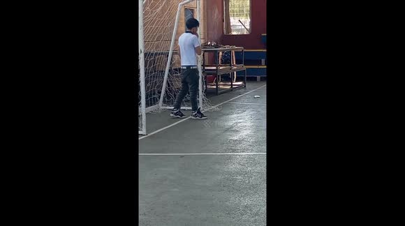 Goalkeeper gets hit in the face by ball in Santiago, Chile - Buy, Sell ...