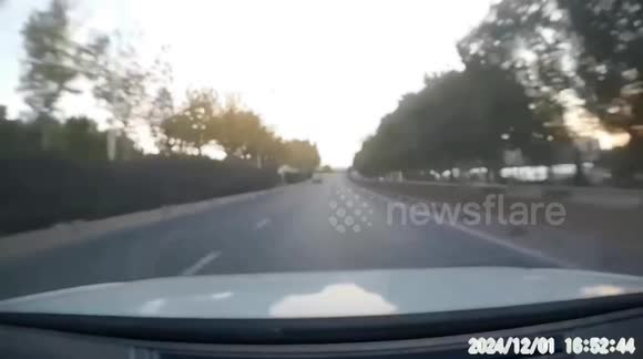 Tesla's windshield and roof fly away on the road in Anhui, China - Buy ...
