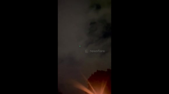Flying object with red-green lights spotted in Allen, Texas, USA - Buy ...