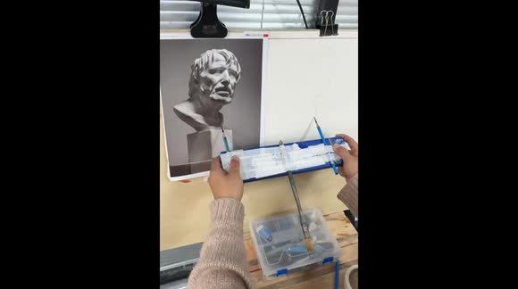 Dual drawing: Chinese student designs parallel pen to meet deadline ...