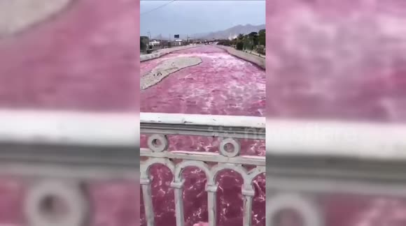 Peru: River Turns Pink in Peru's Capital - Buy, Sell or Upload Video ...