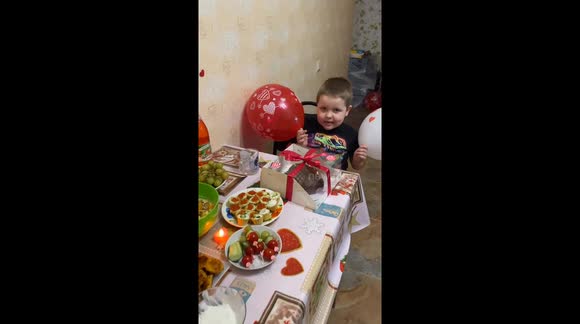 Boy gets startled and cries as balloon pops in Fryazino, Russia - Buy ...