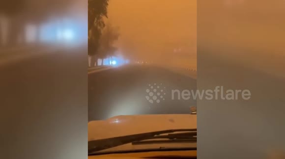 Saudi Arabia: Heavy Dust Storm Sweeps Through Rafha, Saudi Arabia - Buy ...