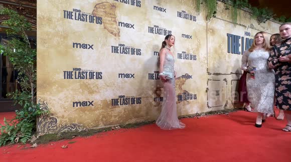 Raluca-Sandra Moore arrives on the red carpet for the Australian Premiere of THE LAST OF US ...