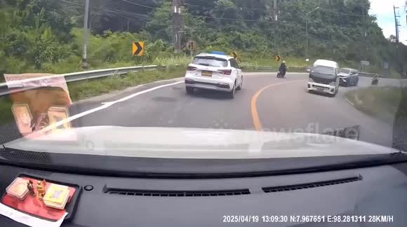 Tourist crashes rented motorcycle over barrier down hillside in ...