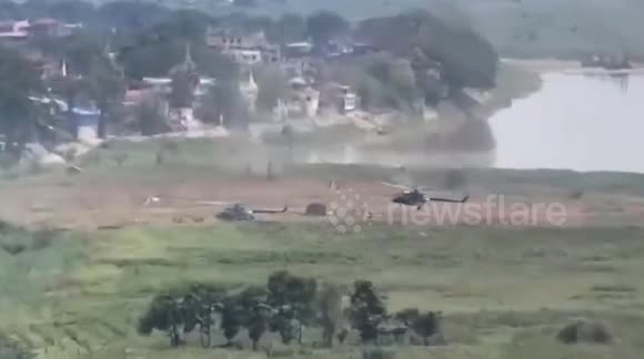 Myanmar military helicopters crash killing seven onboard amid gunfire ...
