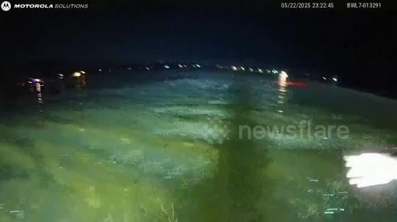 US: Muskegon Michigan State Police Troopers Risk Lives To Rescue Man ...