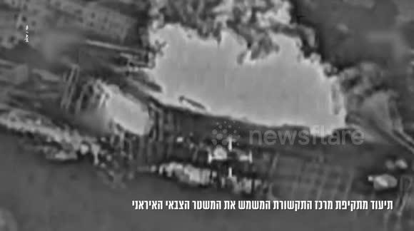 Iran: Israeli army releases footage of strike on Iranian state TV ...