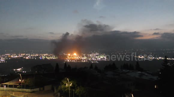 Rare footage captures the dramatic moment ballistic Iranian missiles ...