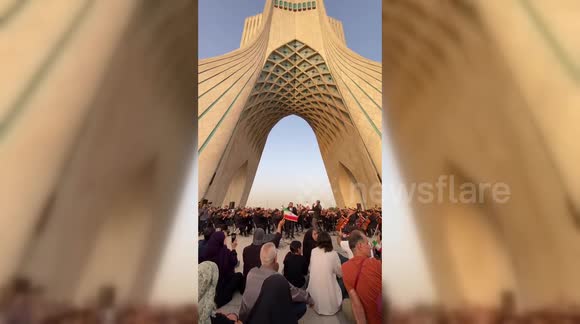 Iran: Iran Holds Public Celebrations at Azadi Square Following Conflict ...