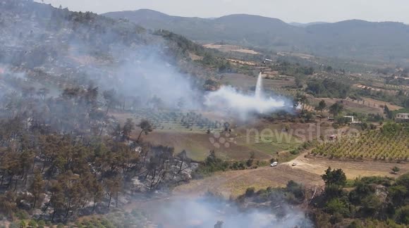 Syria: Drone footage captures areas damaged by forest fires in Syria's ...