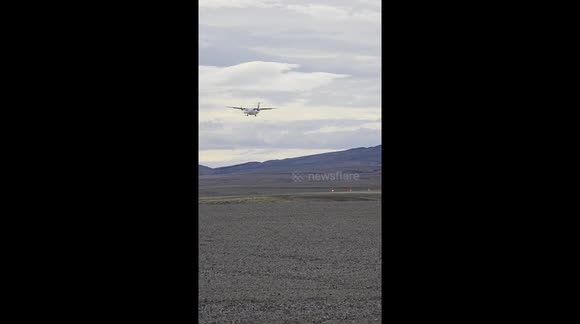 Exclusive: Plane's almost diagonal landing in terrifying crosswinds at ...