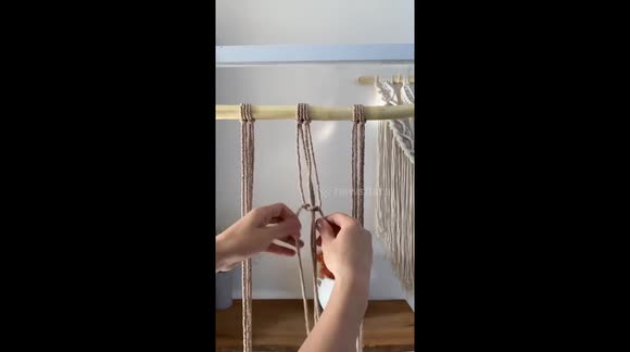 Watch a simple strand of rope turn into an elegant piece of handwoven ...