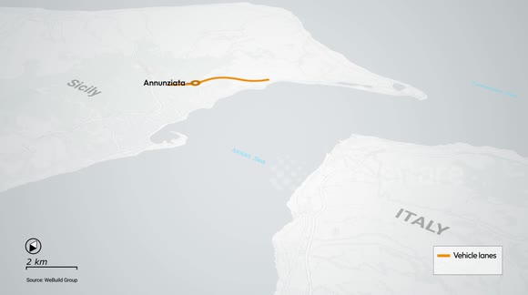 MOTION GRAPHICS - Italy greenlights world’s longest suspension bridge ...