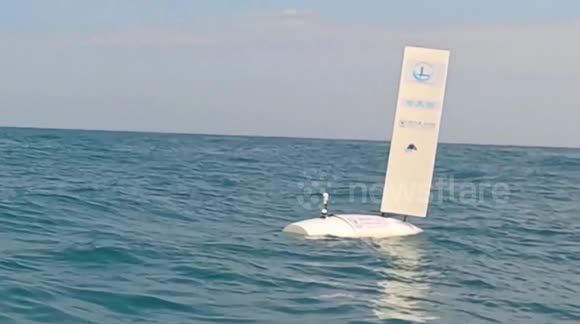 China: China's "Albatross" drone boat makes history with dual typhoon ...
