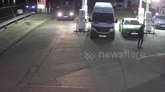 CCTV captures fuel thief in action as petrol station owner fights back ...