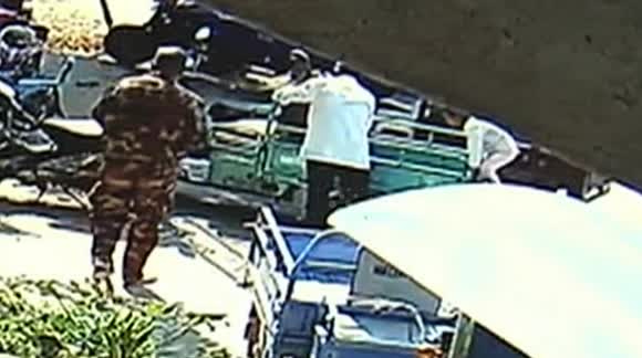 Boy flips in the air after being crashed by out-of-control tractor ...