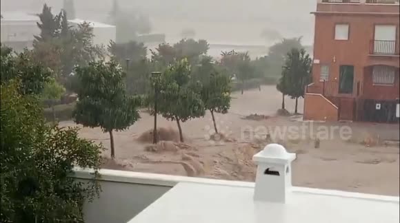 : Sudden Downpour Triggers Flash Floods in Íllora, Granada - Buy, Sell ...