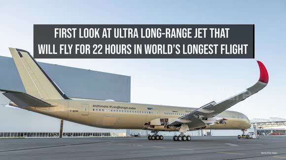 First look at ultra long-range jet that will fly for 22 hours in world ...